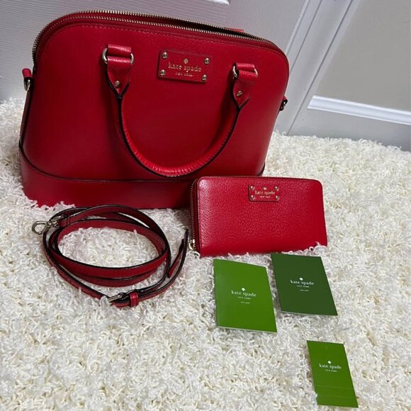 kate spade | Bags | New Kate Spade New York Red Handbag Retail Over 60 ...